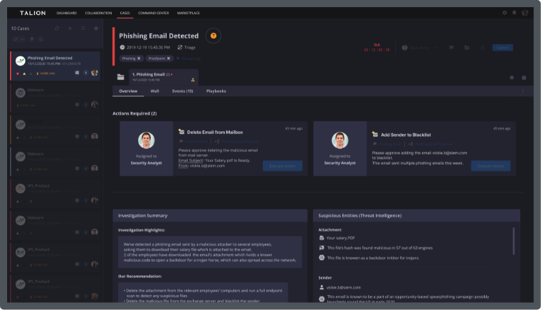 Managed Detection & Response (MDR) | Talion Managed Detection & Response (MDR) | Talion