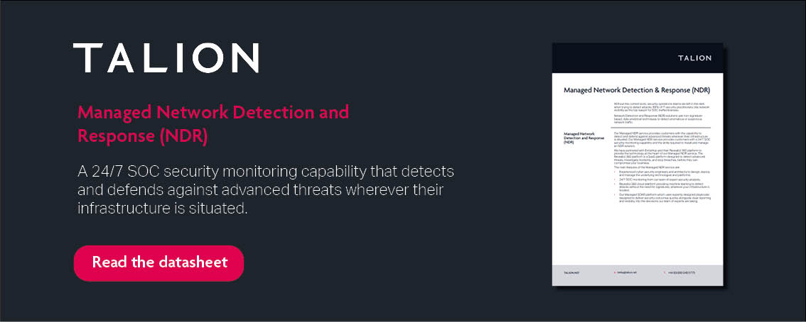 Managed Network Detection & Response | Resource Hub | Talion Managed Network Detection & Response | Resource Hub | Talion